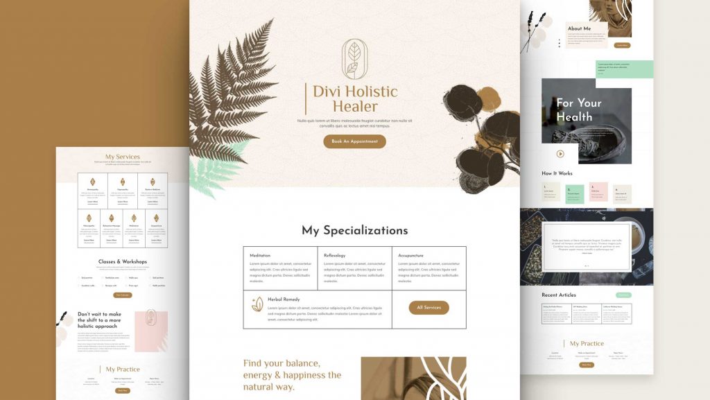 Holistic Medicine Website Design - Jarod Thornton Studio